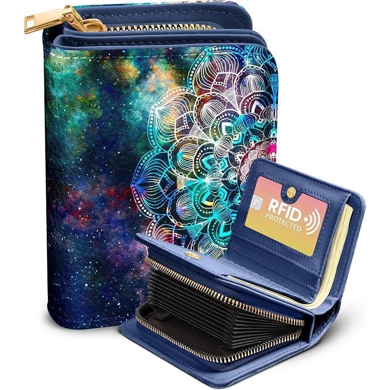 Credit Card Holder Wallet for Women Cute Leather Ladies Teen Girls ...