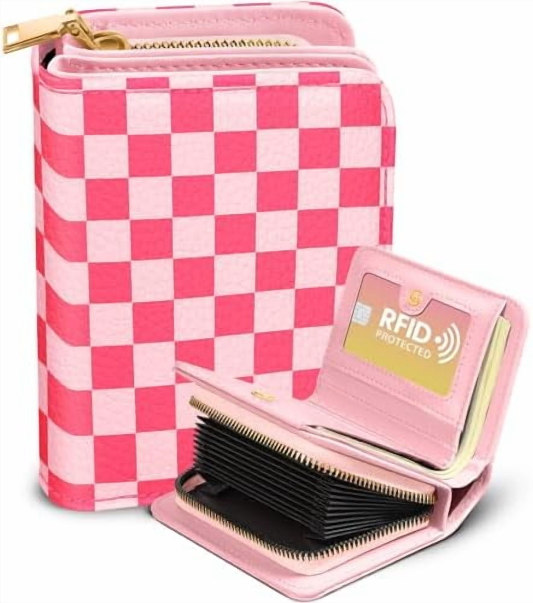 Credit Card Holder Wallet for Women - Cute Leather Ladies Teen Girls ...