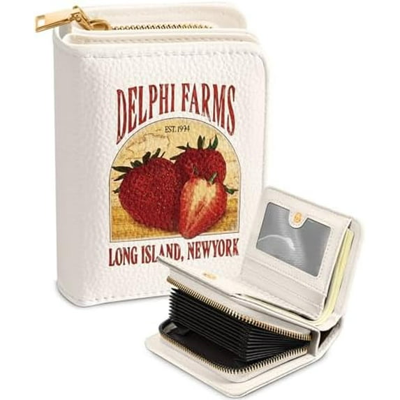 Credit Card Holder Wallet for Women - Cute Leather Ladies Teen Girls ...