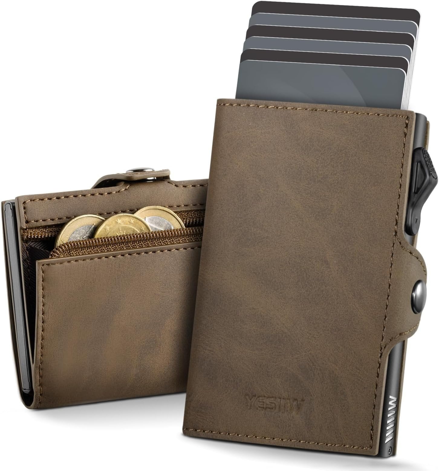 Credit Card Holder Wallet for Men Blocking Slim Minimalist Wallet with ...