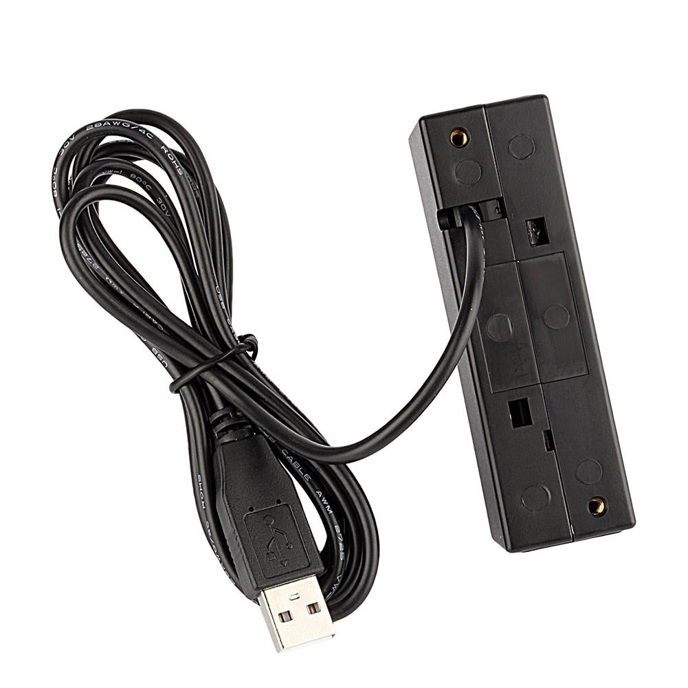 Credit Card Reader,MSR90 USB Magnetic Strip Card Reader 3 Tracks Mini ...