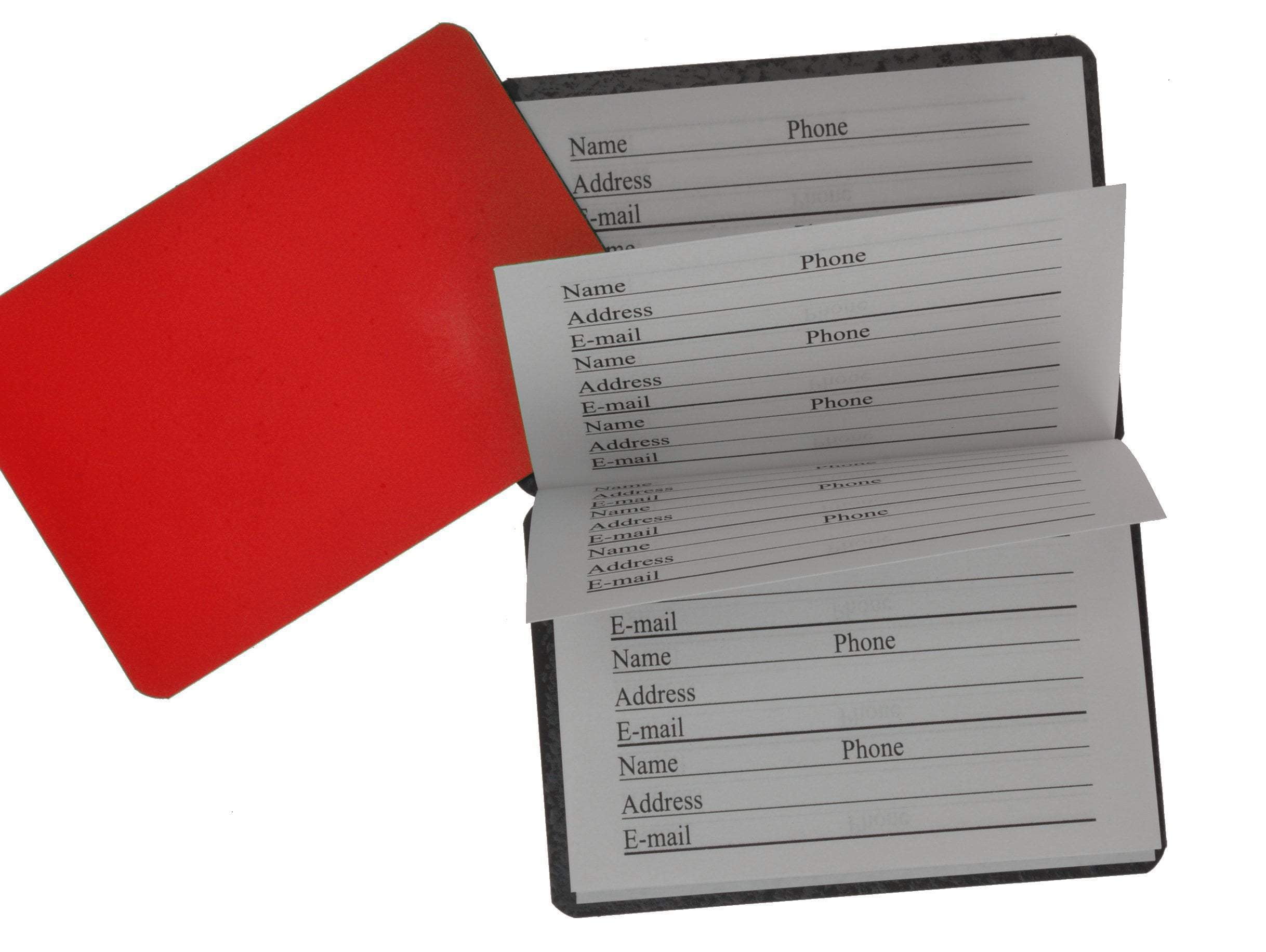 Leather Wallet Sized Accordion Style Address Book with Magnetic Closure ...