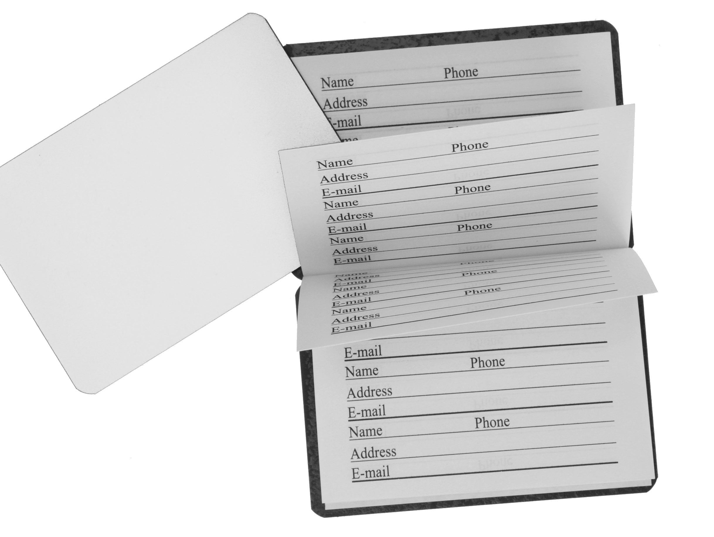 Credit Card Size Address Book Accordion Style with Magnetic Closure ...