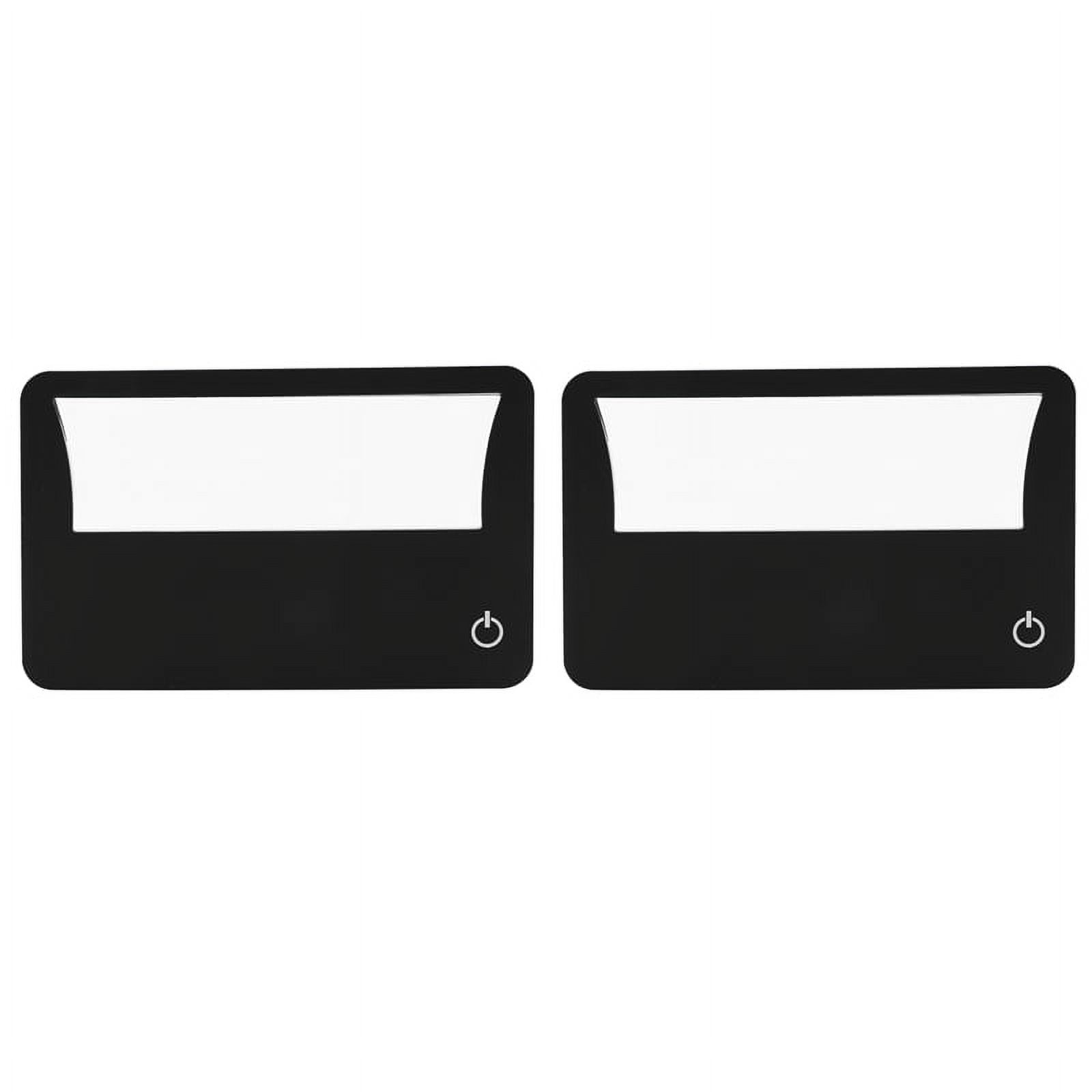 Credit Card Size Lighted 3X Magnifier Bundle Includes 2 Magnifiers ...