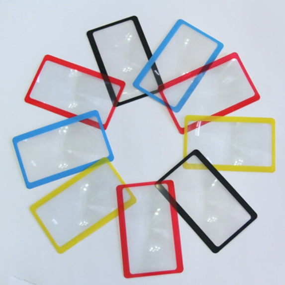 Credit Card Size Magnifier Magnifying Fresnel Lens Pocket Wallet ...
