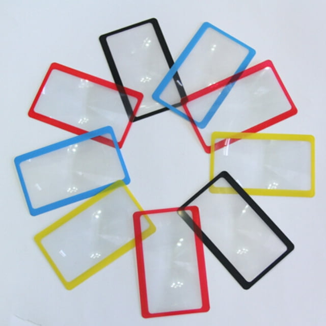 Credit Card Size Magnifier Magnifying Fresnel Lens Pocket Wallet ...