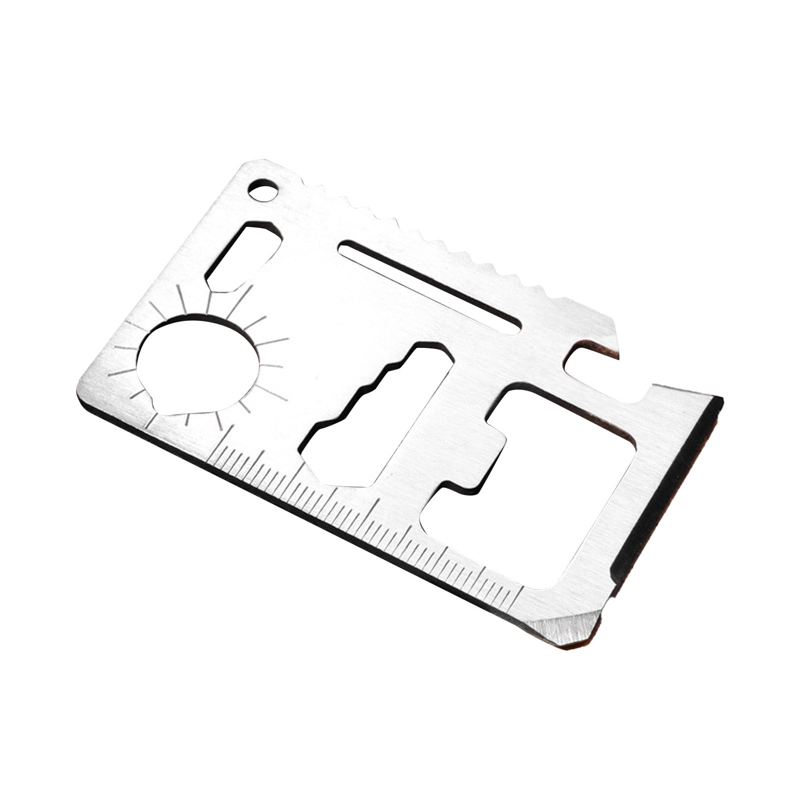 Credit Card-Sized Multi-Tool for Men - 12-in-1 Stainless Steel Wallet ...