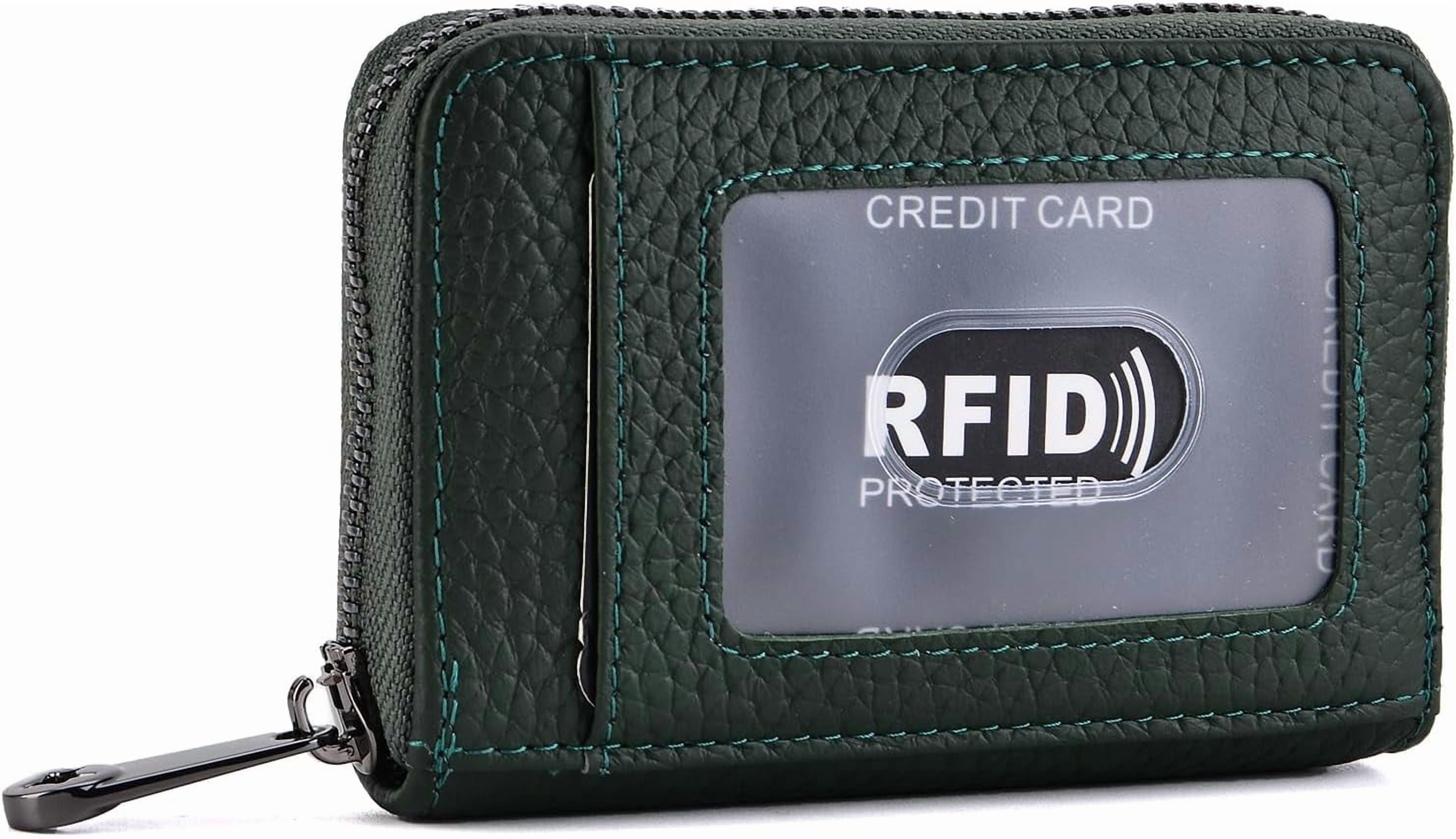 Credit Card Wallet Accordion Zipper Rfid Credit Card Holder Small Purse ...