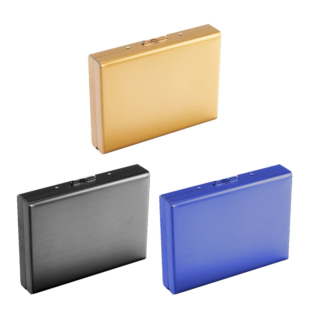 Credit card holder, mini aluminum wallet metal hard case, suitable for ...