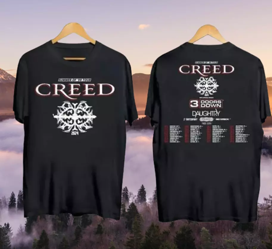 Creed Band 2024 Tour Summer of '99 Tour T-Shirt Cotton Unisex Fans Gift ...