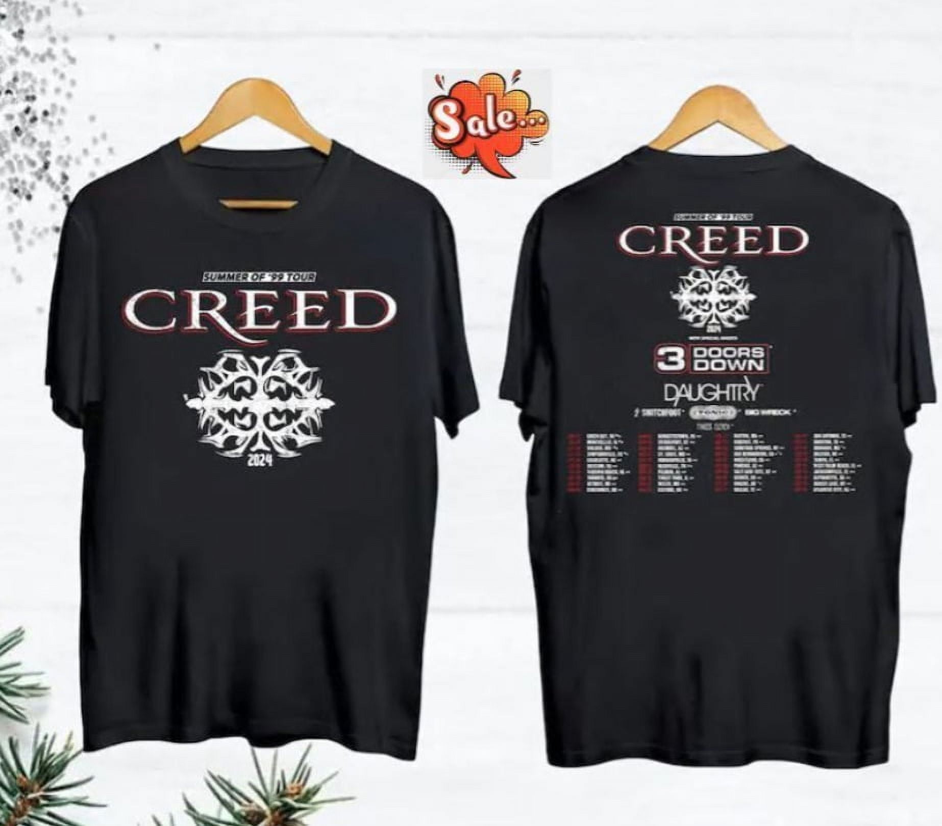 Creed Band 2024 Tour Summer of '99 Tour T-Shirt Cotton Unisex Fans Gift ...