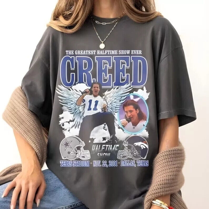 Creed Band Fan T-Shirt, The Greatest Halftime Show Ever Creed Shirt ...