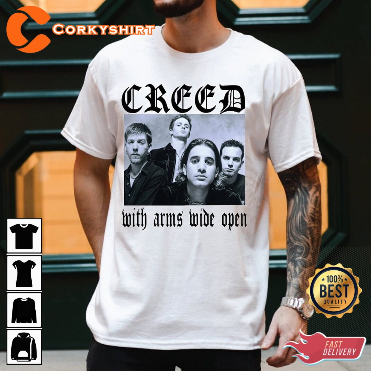 Creed Band Merch With Arms Wide Open - Walmart.com