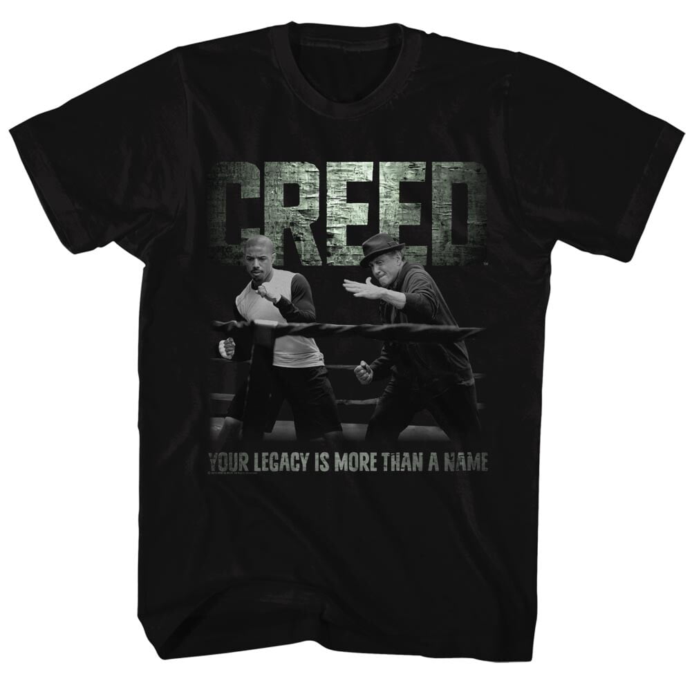 Creed Boxing Movie Adonis Creed & Rocky Balboa In Ring B & W Men's T ...