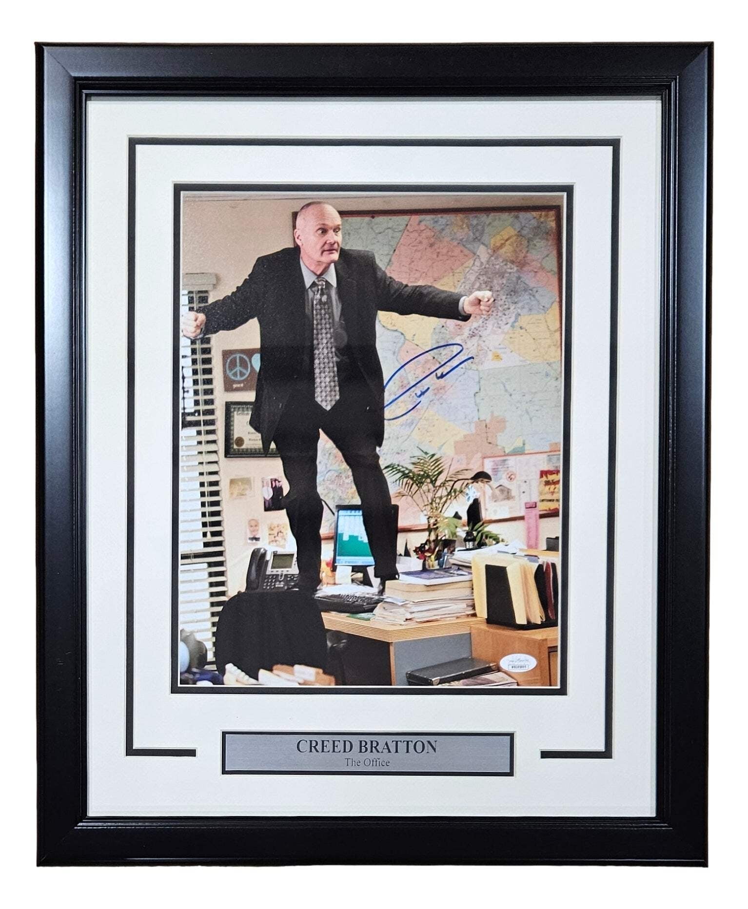 Creed Bratton Signed Framed 11x14 The Office Creed Desk Photo JSA ITP ...