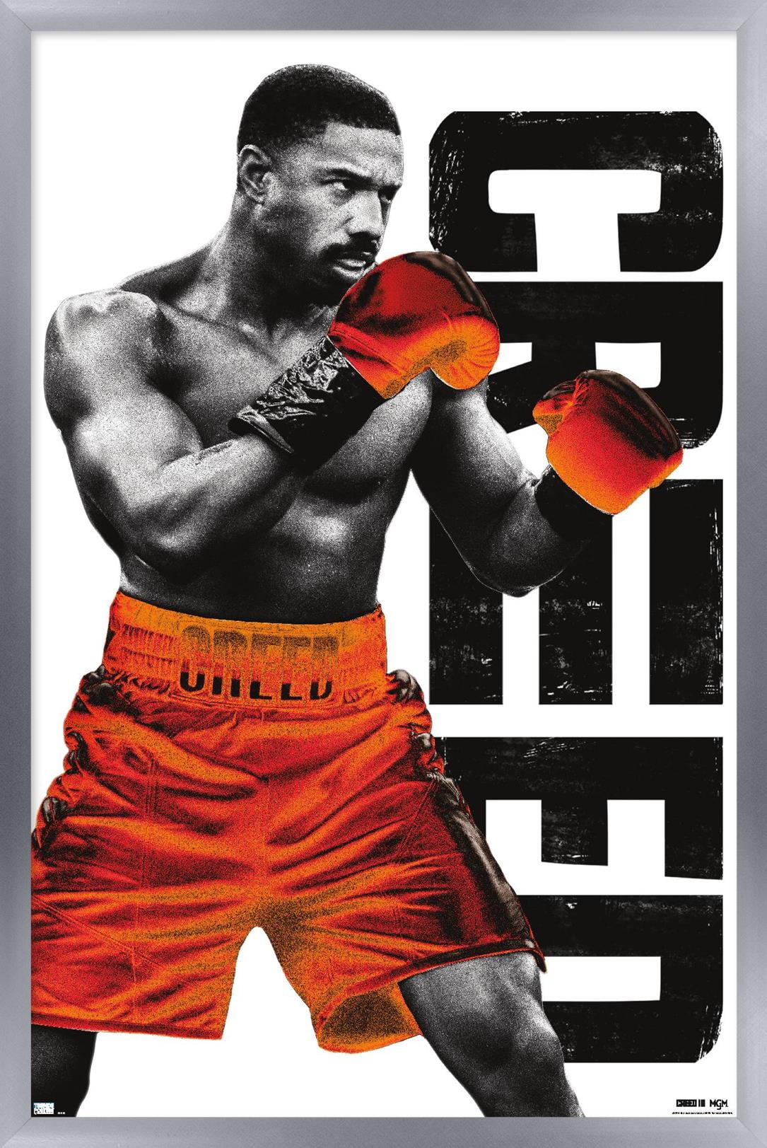 Creed III - Adonis Black and White Wall Poster, 22.375" x 34" Framed ...