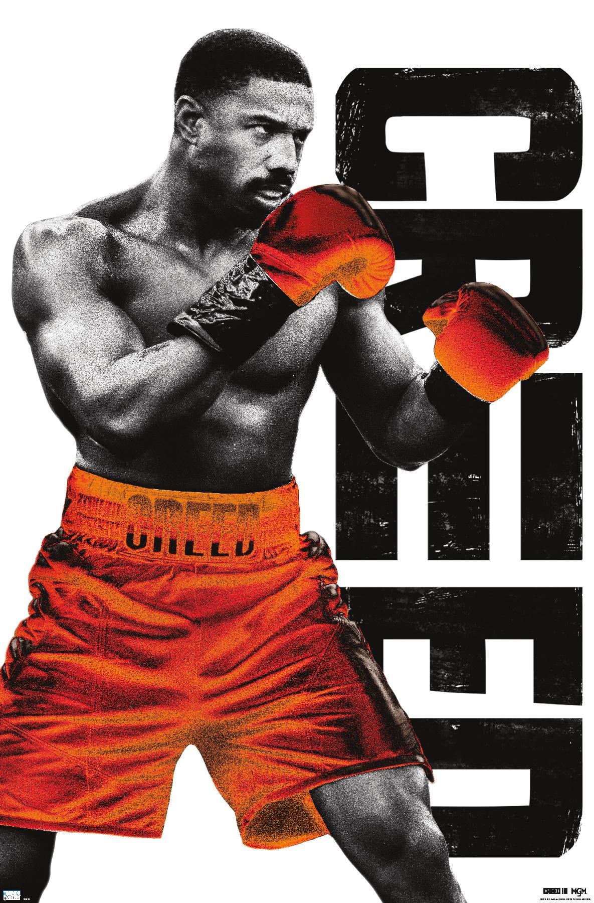 Creed III - Adonis Black and White Wall Poster, 22.375" x 34" - Walmart.com