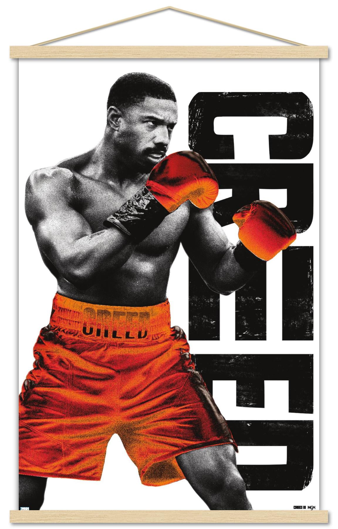 Creed III - Adonis Black and White Wall Poster with Magnetic Frame, 22. ...