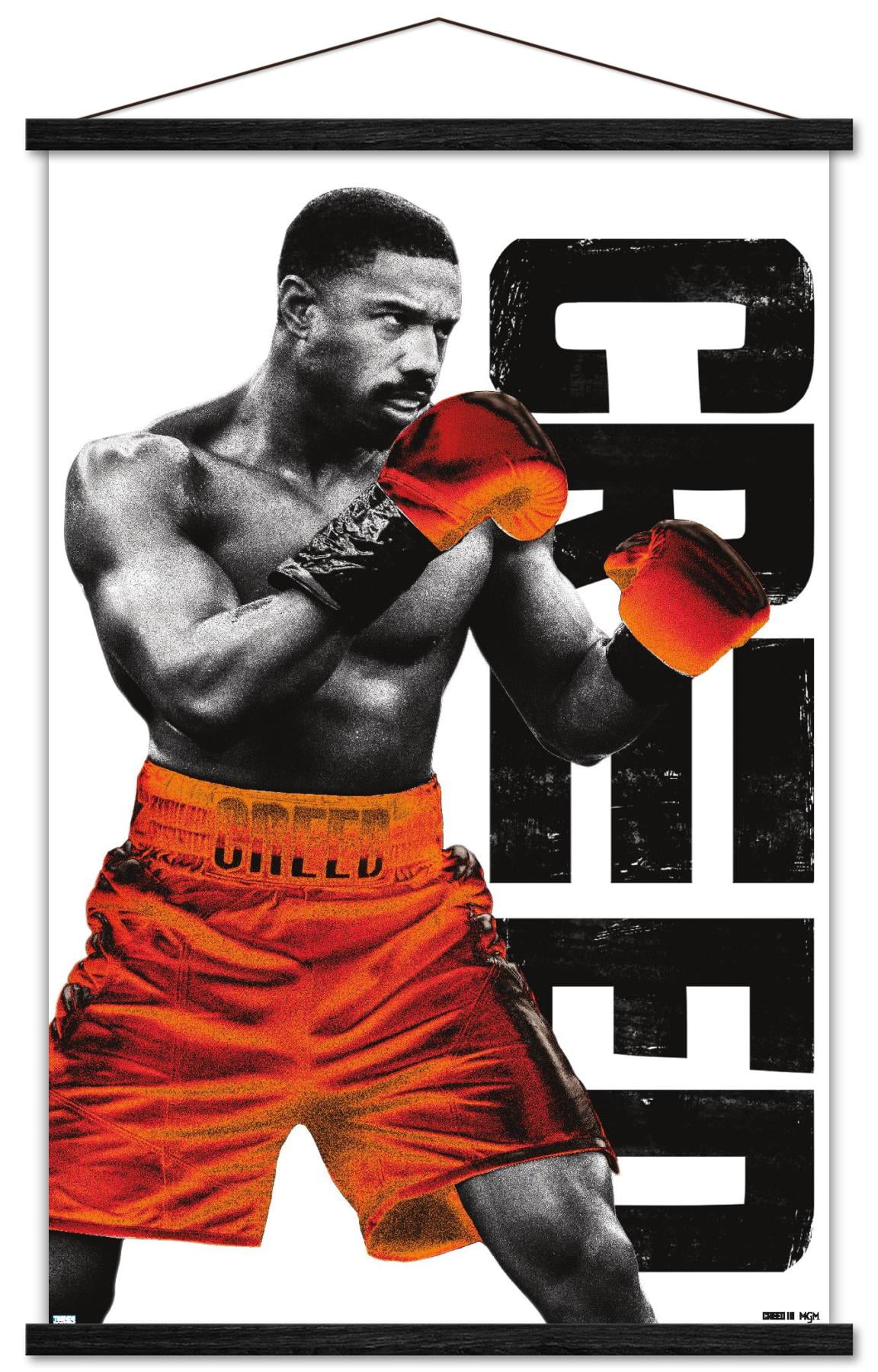 Creed III - Adonis Black and White Wall Poster with Magnetic Frame, 22. ...