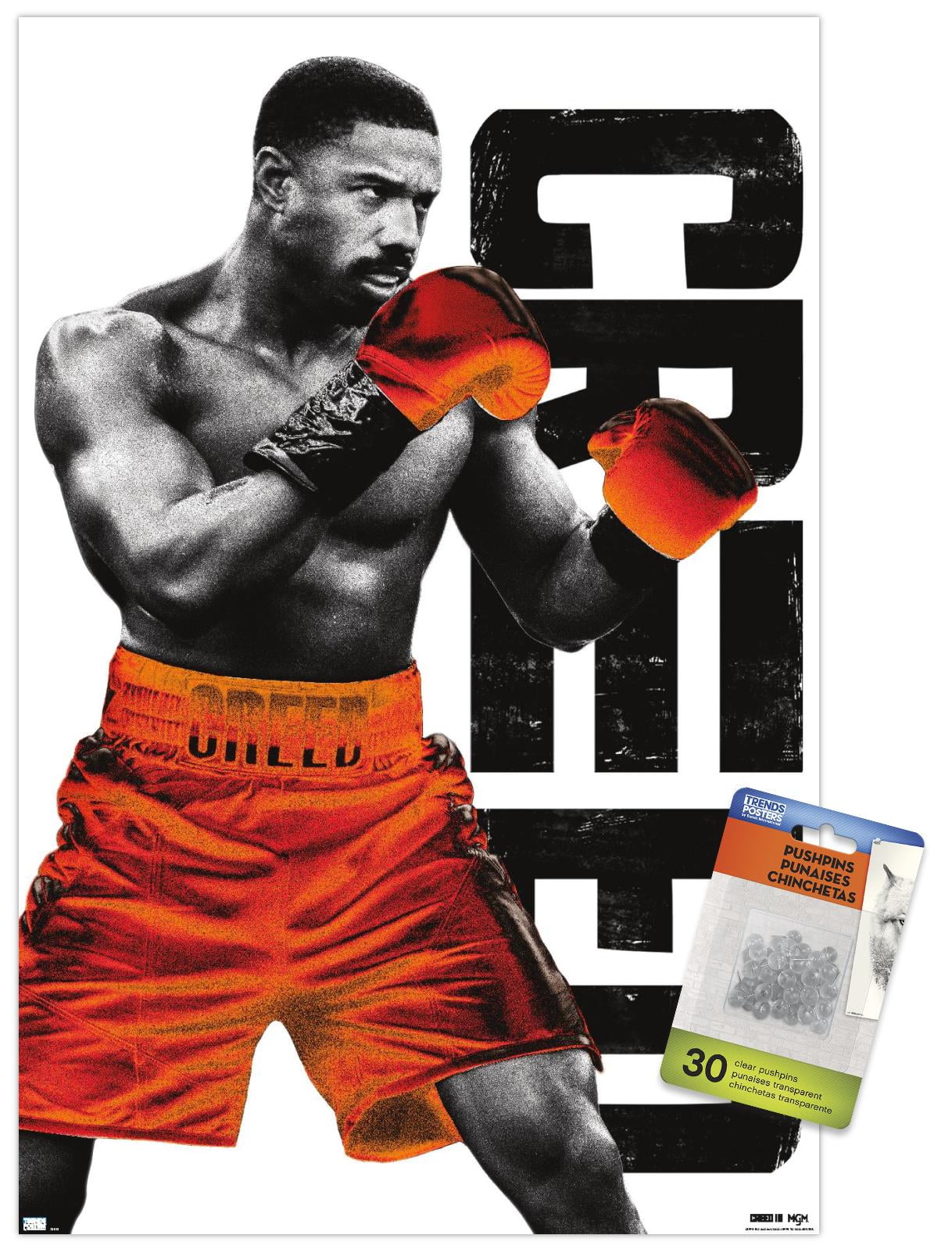 Creed III - Adonis Black and White Wall Poster with Push Pins, 14.725 ...