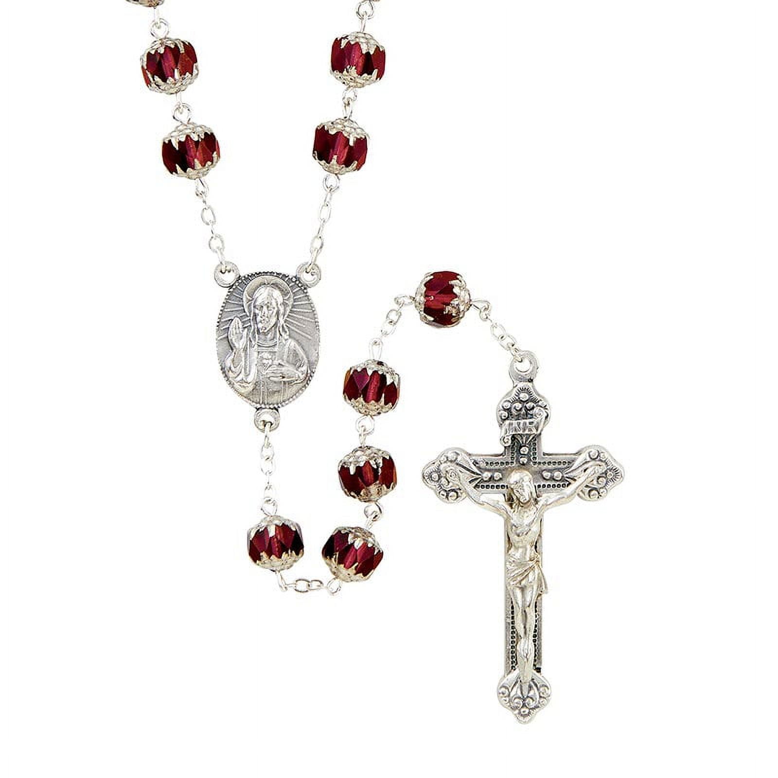 Creed L6332 La Verna Collection - Dark Pink Rosary - Walmart.com