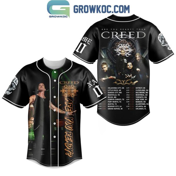 Creed The Schedule Of 2024 Tour Personalized Baseball Jersey - Walmart.com