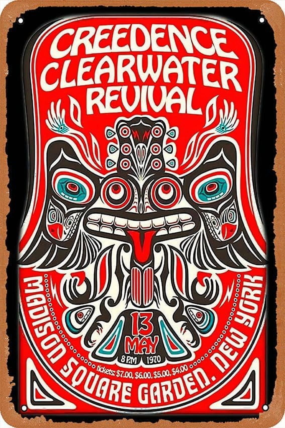 Creedence Clearwater Revival 1970 Poster Retro Metal Tin Sign 8x12 Inch ...