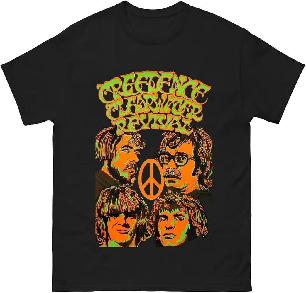 Creedence Clearwater Revival Band Members Black Shirt Unisex - Walmart.com