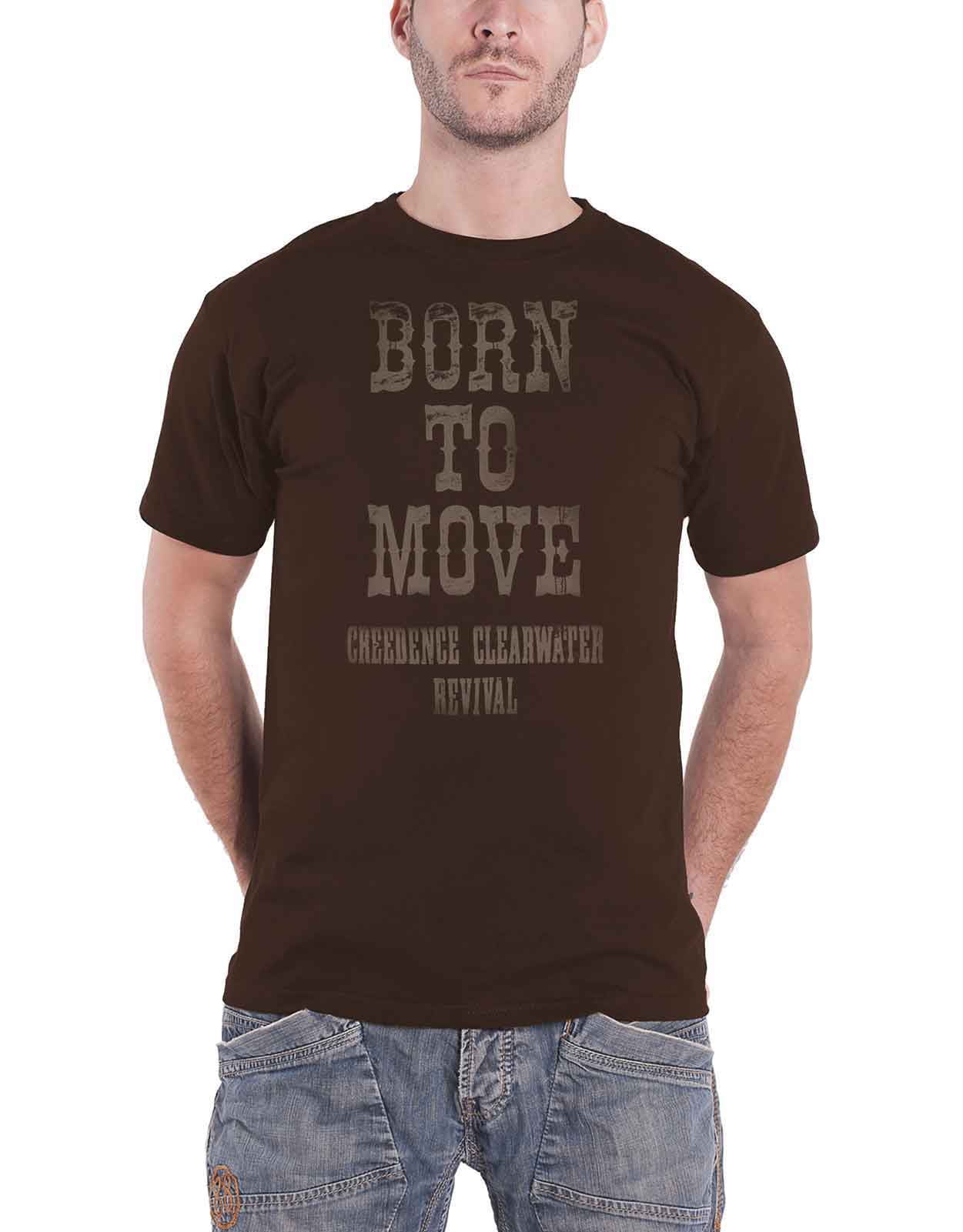 Creedence Clearwater Revival T Shirt Born To Move Logo new Official ...