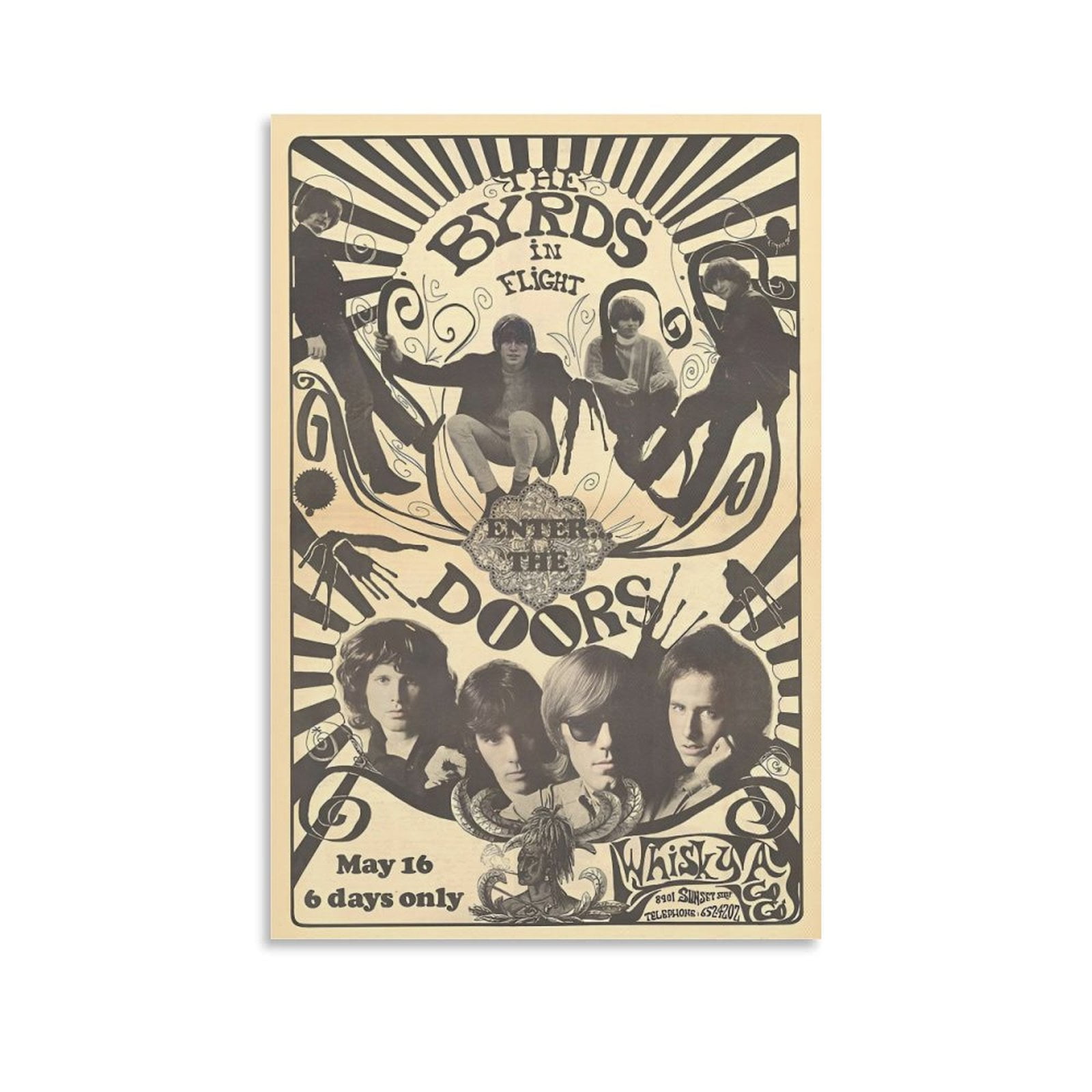 Creedence Clearwater Revivals Retro Rock Band Art Poster Posters Wall ...