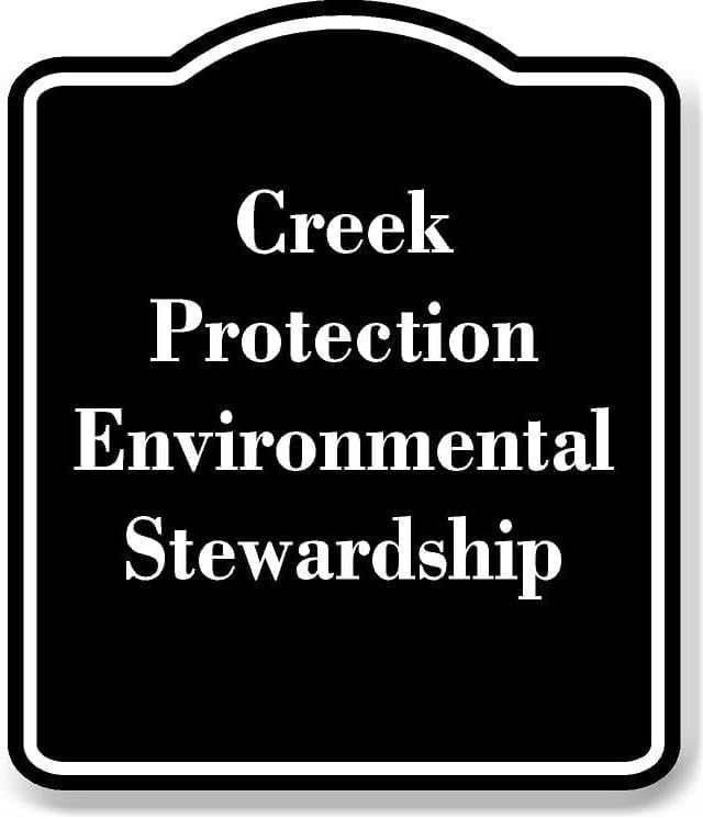 Creek Protection Environmental Stewardship BLACK Aluminum Composite ...