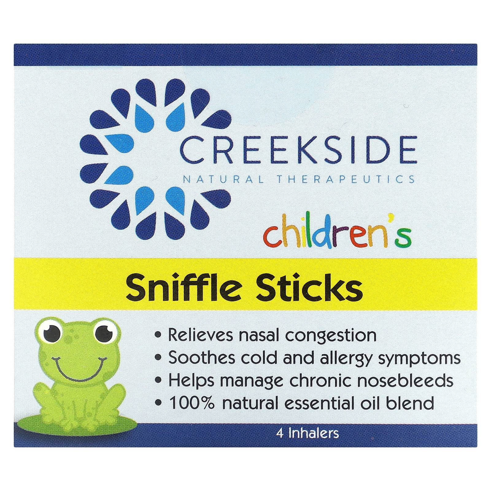 Creekside Natural Therapeutics Children's Sniffle Sticks, 4 Inhalers ...