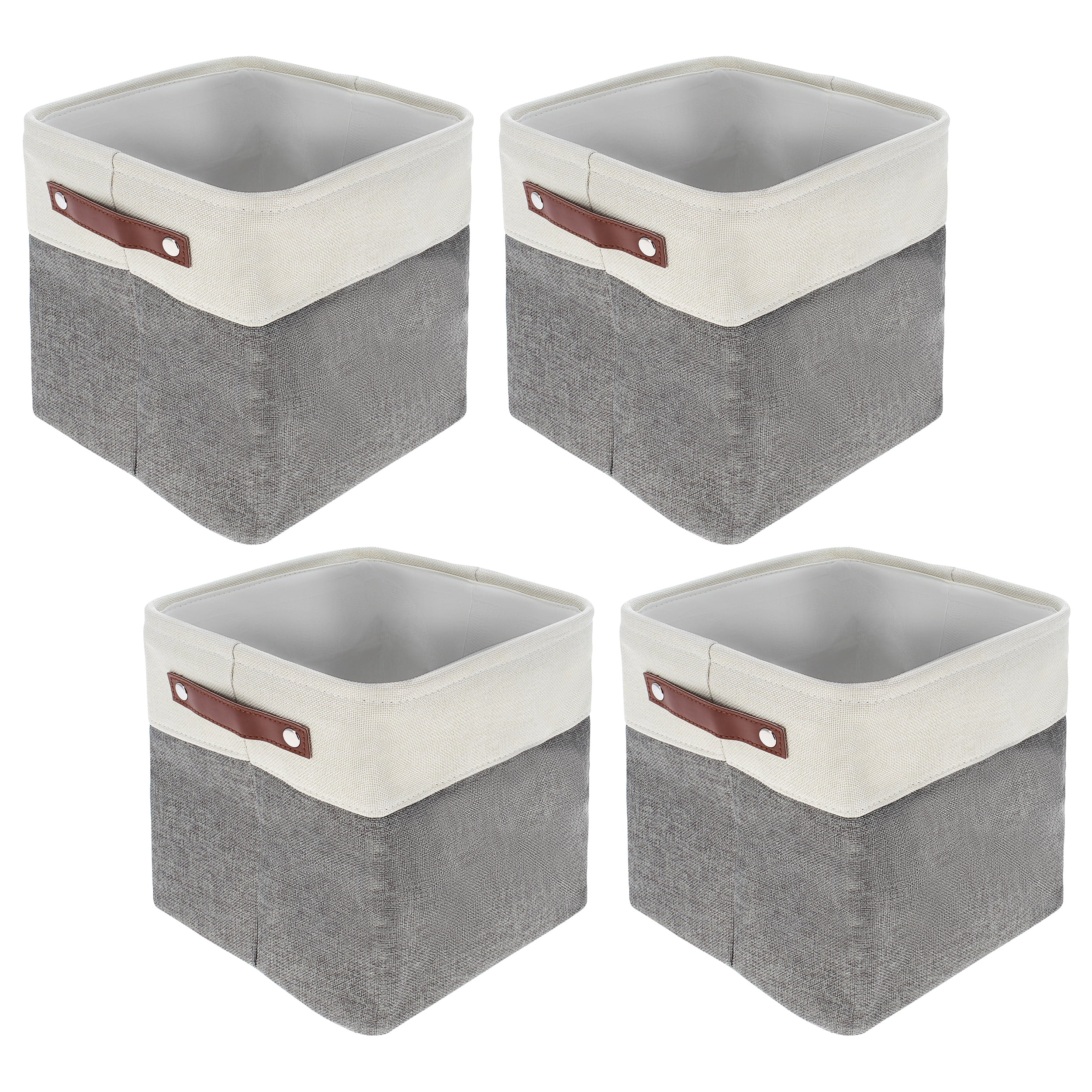 Creekview Home Emporium Fabric Cube Storage Bins 4 Pack 10in Storage