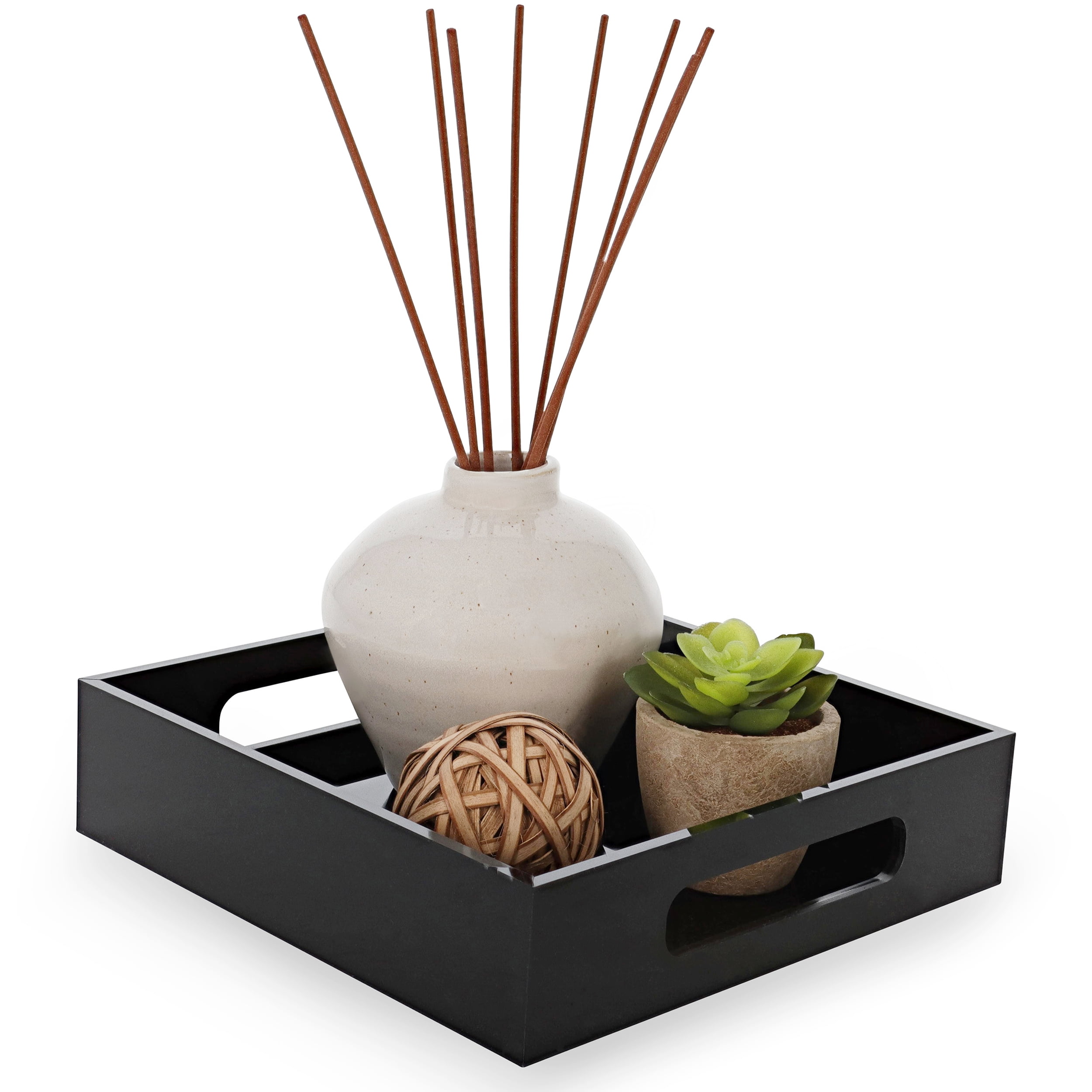 Creekview Home Emporium Small Acrylic Tray with Handles - Plastic ...