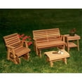 Creekvine Designs Cedar Rocking Classic Gliders & Tables Set - Walmart.com