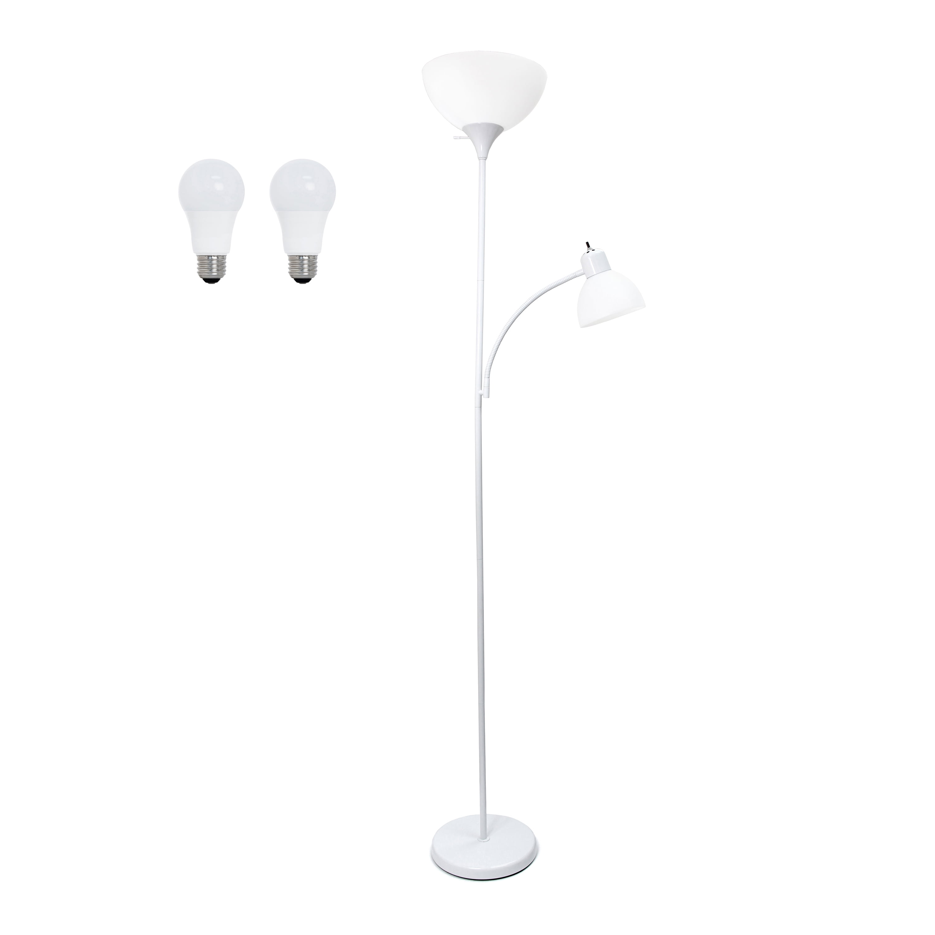 Creekwood Home 71.5" 2 Light Mother Daughter Metal Floor Lamp with LED ...