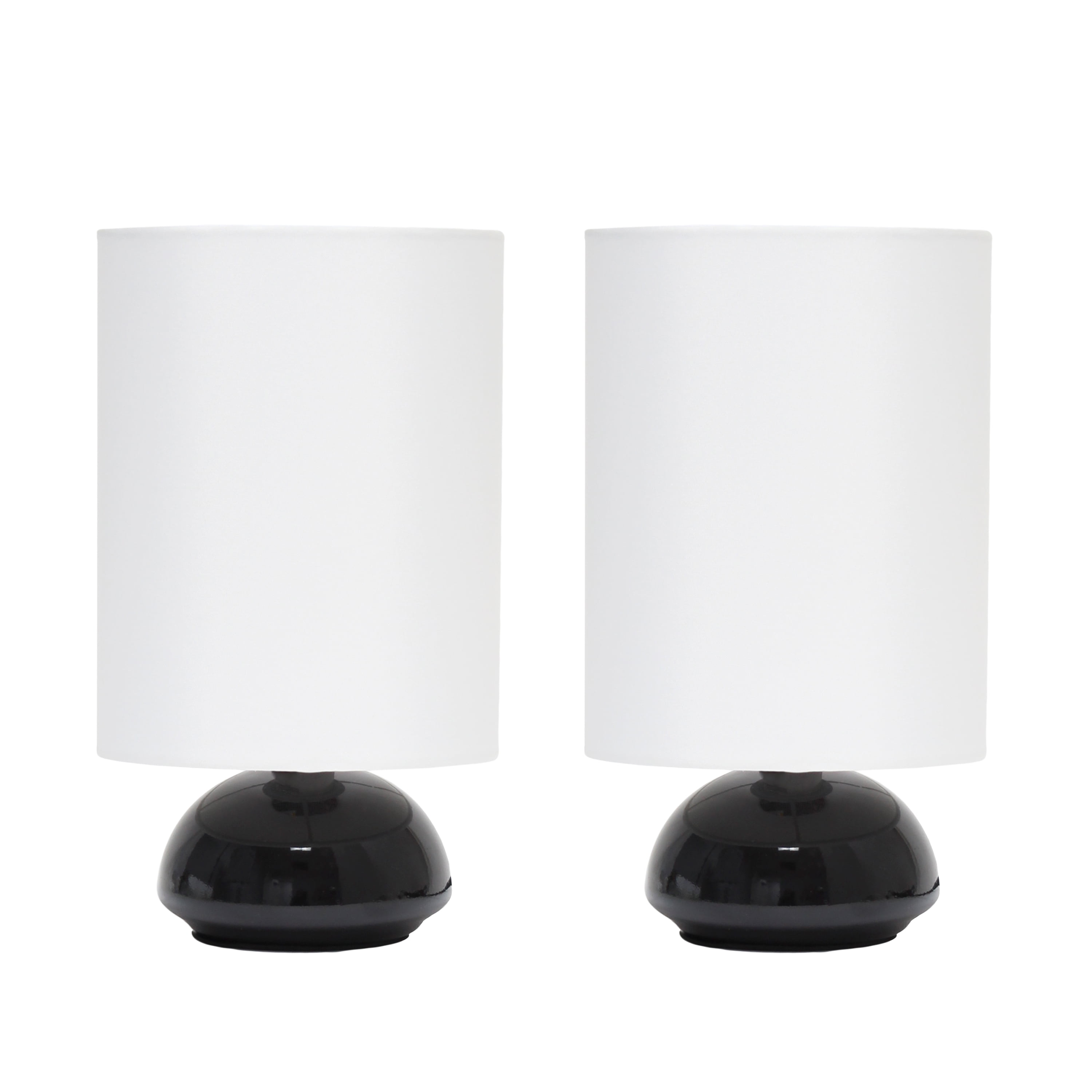 Creekwood Home 8.66" Chic Elongated Shade Mini Touch Lamp Duo, for ...