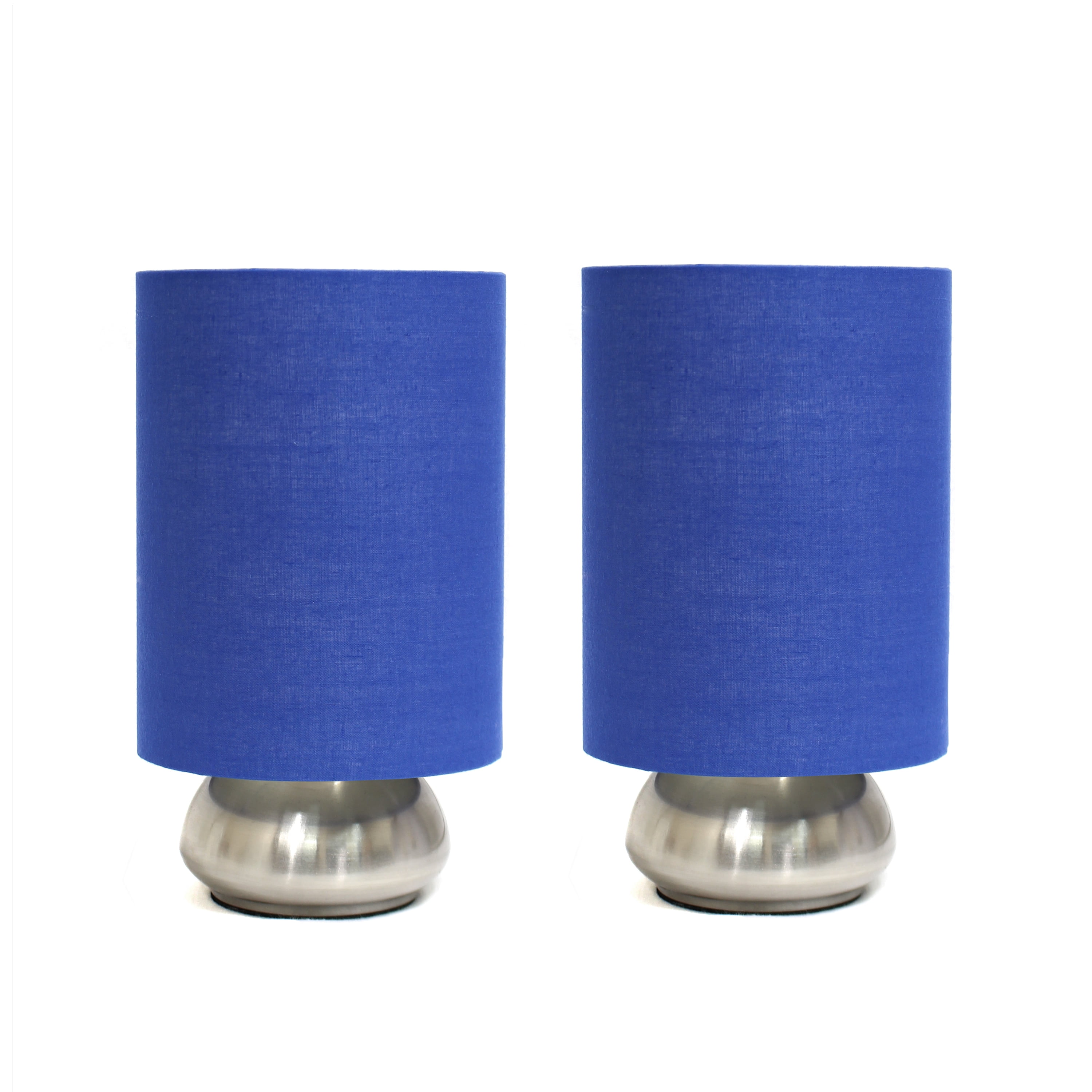 Creekwood Home 9" Chic Elongated Shade Mini Touch Lamp Duo, for Bedroom ...