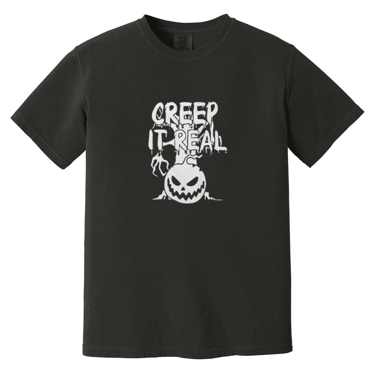 Creep It Real A Vintage Halloween Ghost Pumpkin Graphic Idea Comfort ...