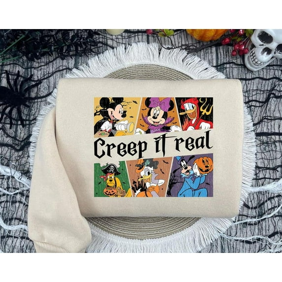 Creep It Real Shirt, T-Shirt, Spooky Season Sweatshirt, Fall Outfit ...