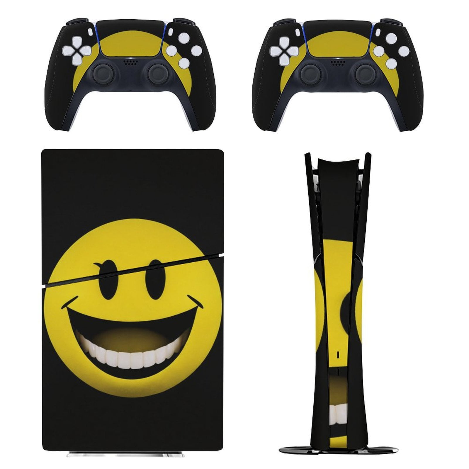 Creep Smiley Console Skin Bundle for PS5 Pro Slim Disc & Digital / PS4 ...