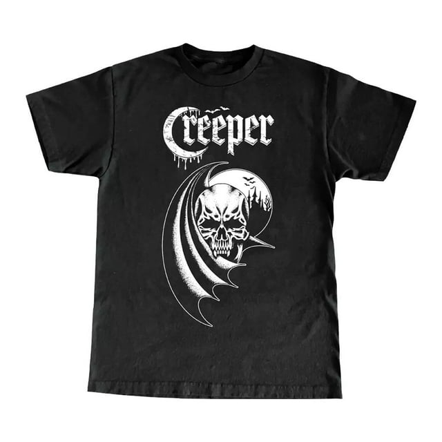 Creeper Band Gift For Friends Black T-Shirt Cotton All Size RD130 ...