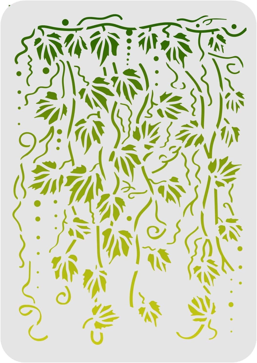 Creeper Vine Stencils 11.7x8.3 inch Vine Painting Stencil Reusable Creeper Plant Stencils Ivy ...