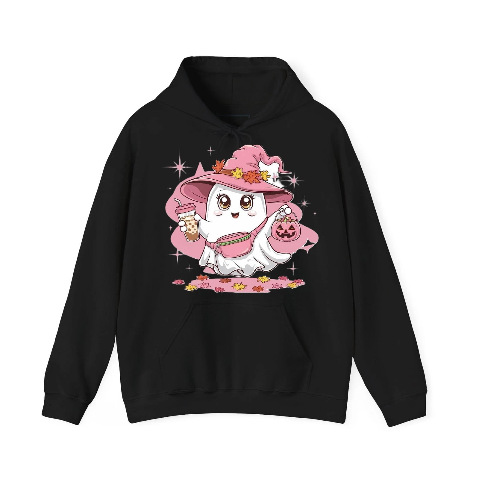 Creepin’ It Real Funny Halloween Hoodie – Spooky Skeleton Ghost Graphic ...