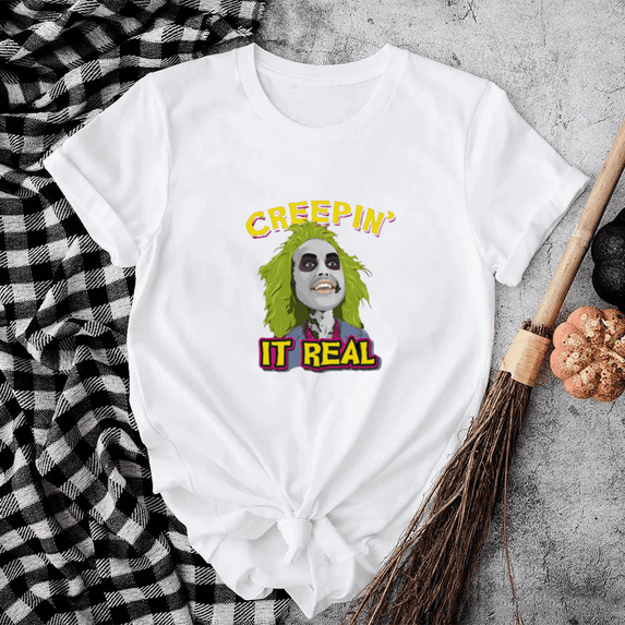 Creepin It Real Halloween Ghost Themed Party Costume Unisex T-Shirt Fun ...