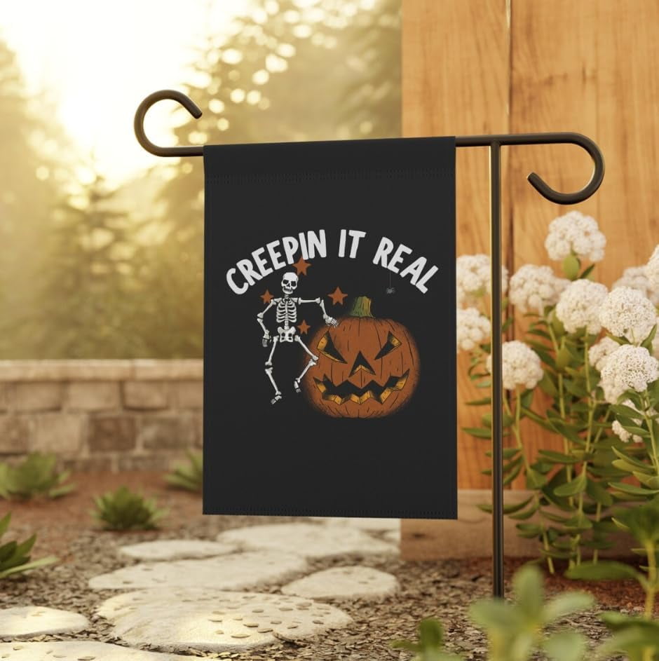 Creepin It Real Pumpkin Skeleton Spooky Season Halloween Skull Fall ...