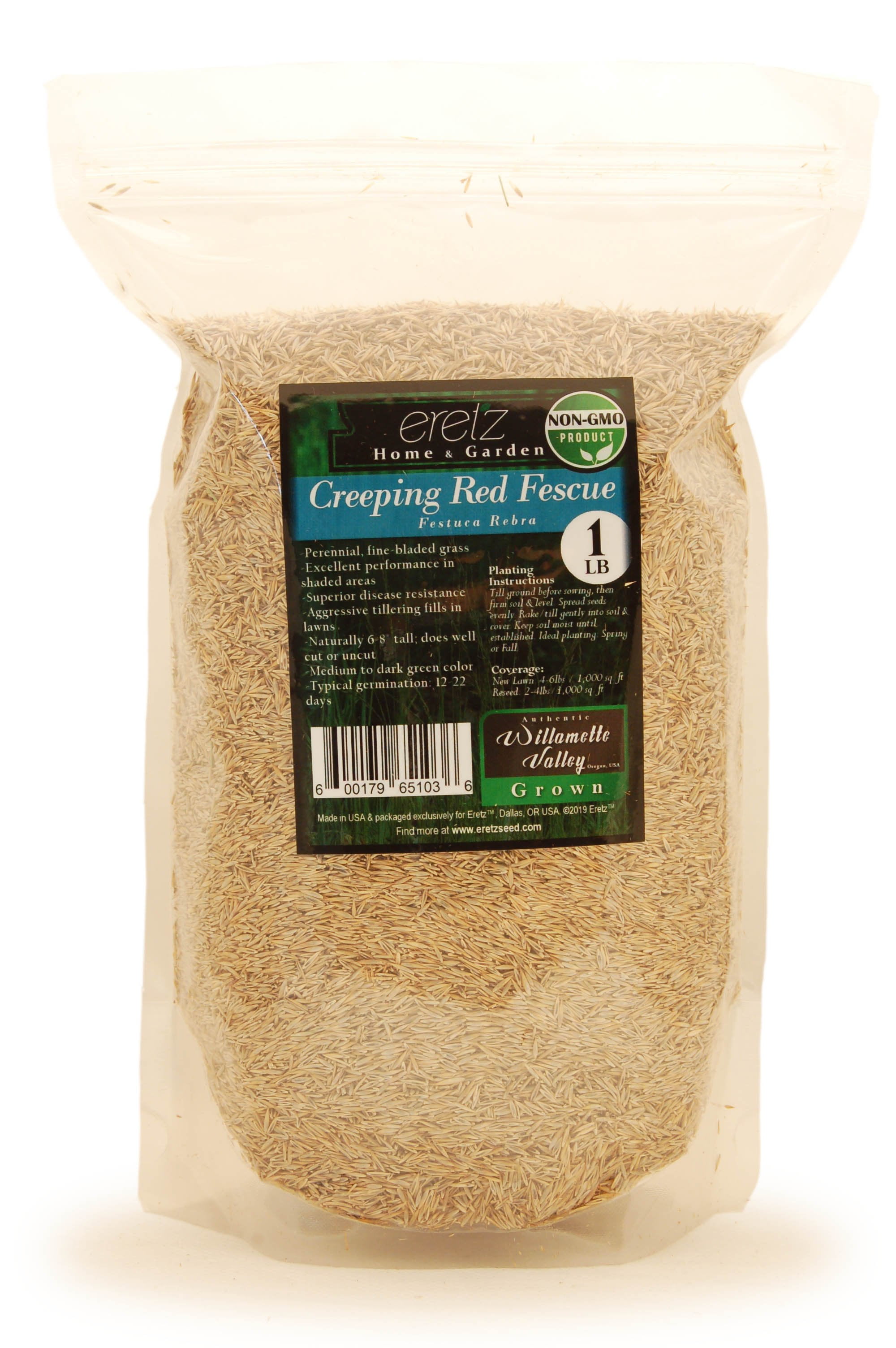 Creeping Red Fescue Seed by Eretz 1lb - CHOOSE SIZE! Willamette Valley ...