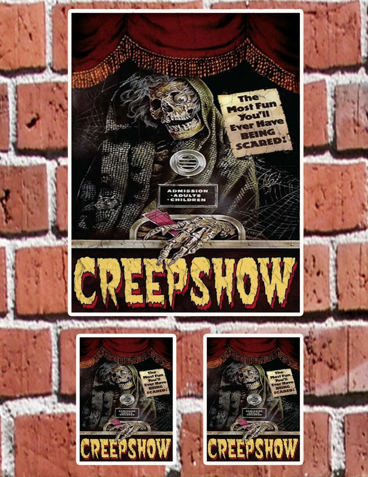 Creepshow Poster 7" And 3" Decal Stickers For Home, School, Auto, Skate ...