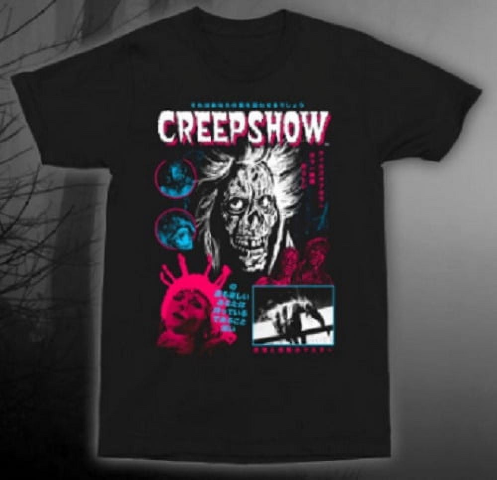 Creepshow Slasher Montage Collage Horror Graphic Black Tee-Shirt 79-44 ...