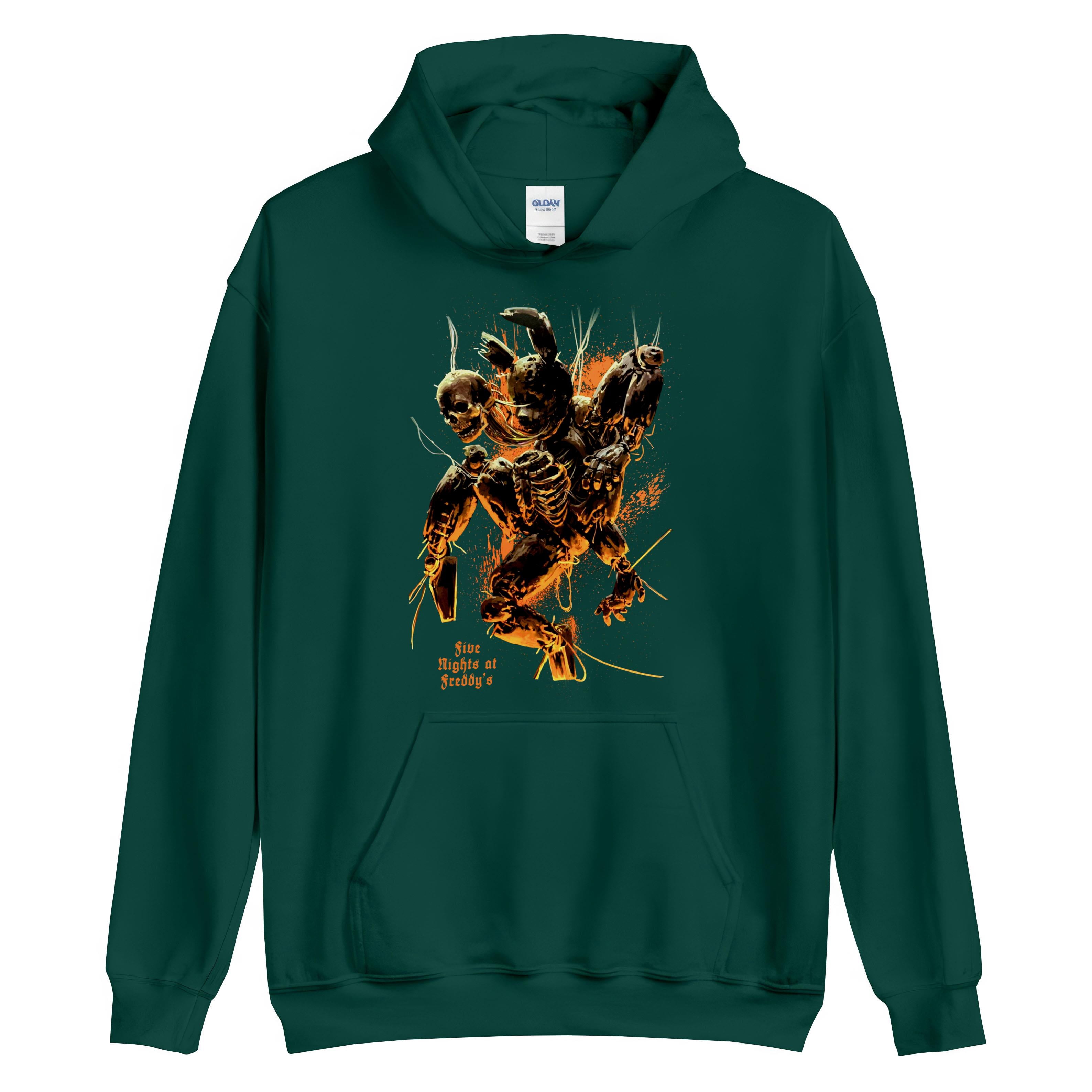 Creepy Animatronic Horror Style Jumbo Graphic T-Shirt for Fans of Scary ...